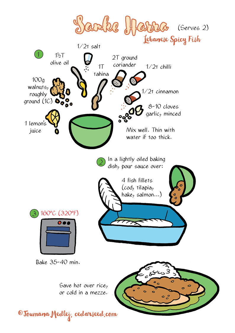 Samke Harra (Lebanese spicy fish) – Cedarseed